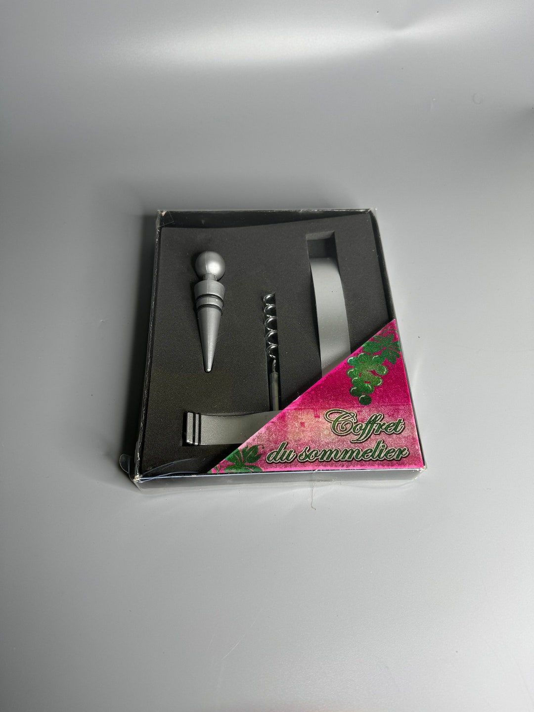 French Vintage Coffret Du Sommelier Kit in Box Bottle Opener Bottle ...
