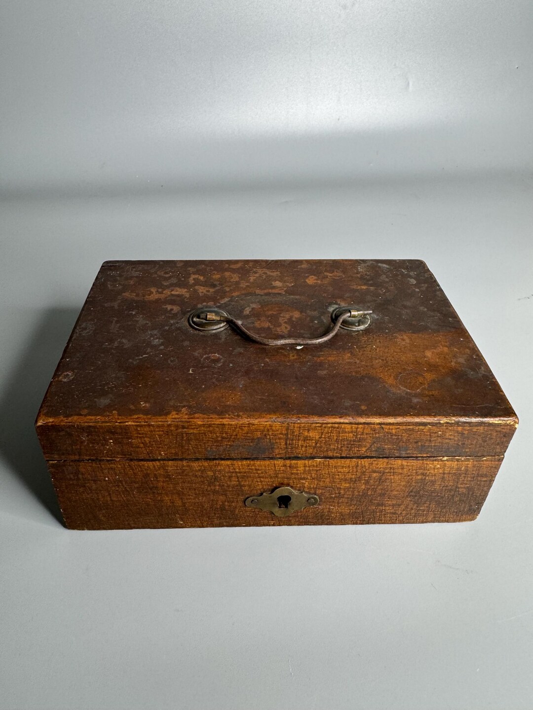French Antique Wooden Knick-knack - Jewelry Box No Key - Etsy