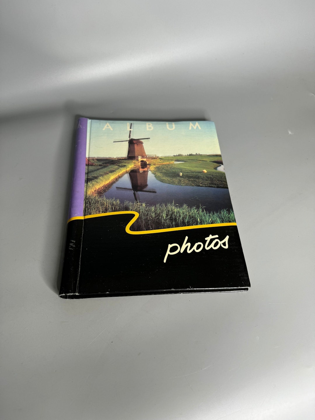 French Vintage Photo Album Picture Book Windmill Design Image Retro ...