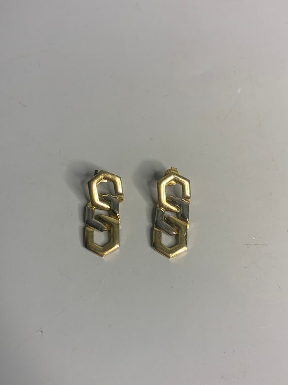 Vintage gold color drop - Gem
