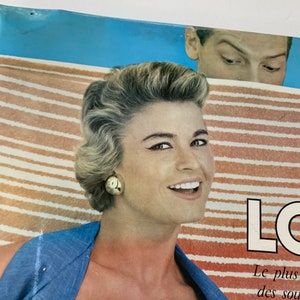 French Vintage Advertising LOU Bra RARE Sign Draeger LATE 1940's Lady ...