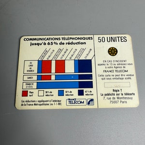 French Vintage Telecom - Telecarte - Telephone Card Collectible Only ...