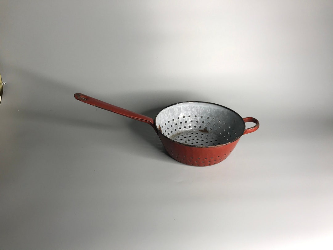 French Vintage Enamel Strainer Kitchen Accessories Decor - Etsy