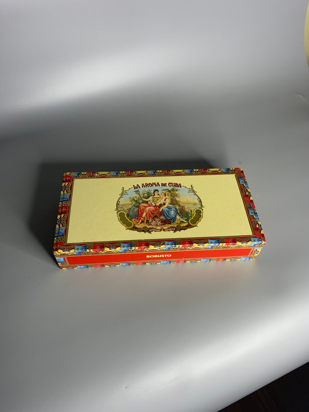 French Vintage Empty Cigar Box Advertising Robusto Wood Box - Etsy