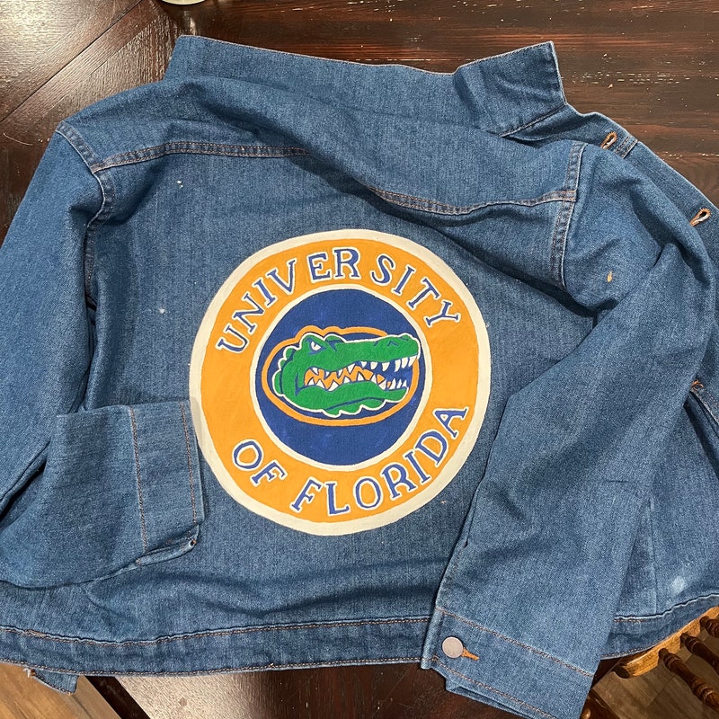 College Jean Jacket - Etsy