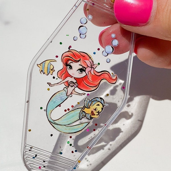 Mermaid Keychain Svg - Etsy