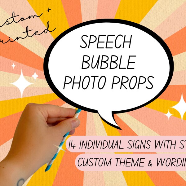 Speech Bubble Signs - Etsy