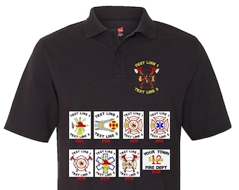 Firefighter Polo - Etsy