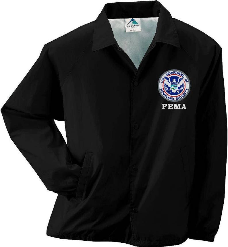 Dept. of Homeland Security FEMA Embroidered Windbreaker 283 | Etsy