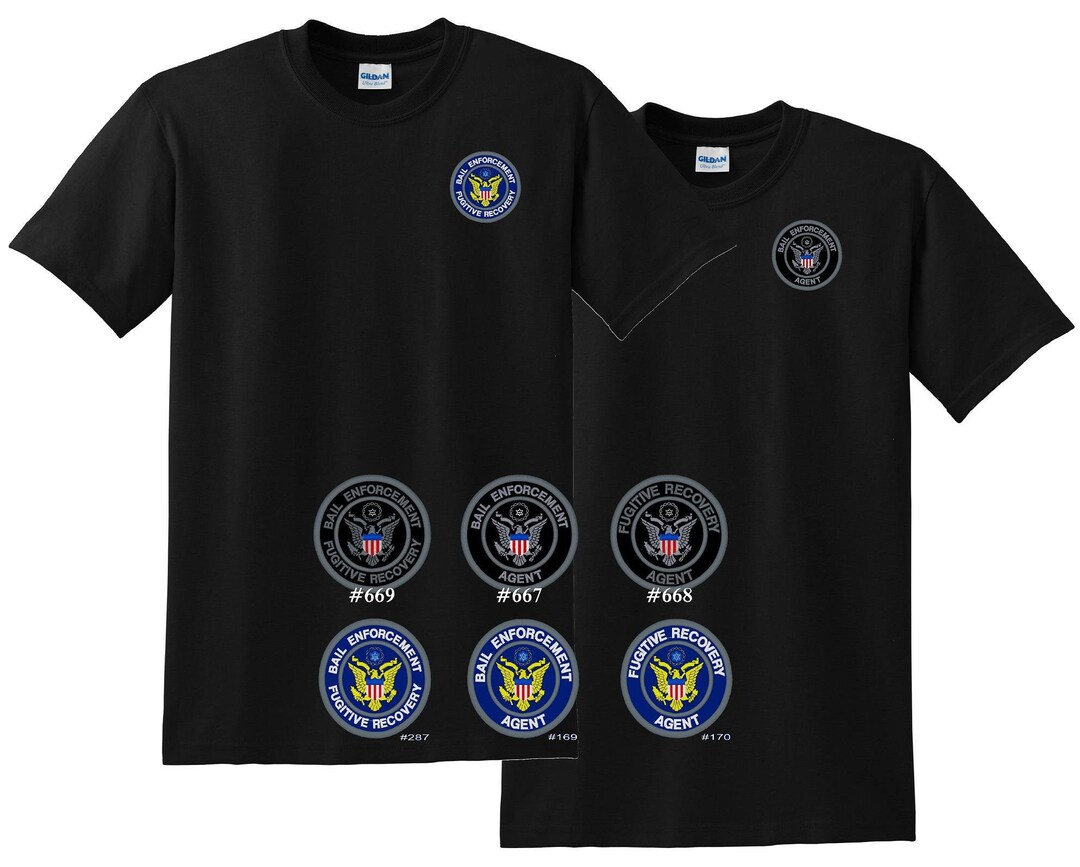 Fugitive Recovery Agent Tee Embroidered - Etsy