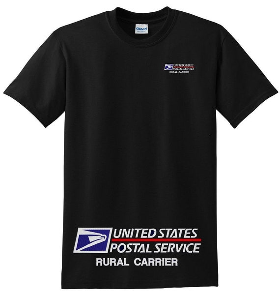 USPS Postal Service Rural Carrier Tee Embroidered 769-8000 | Etsy