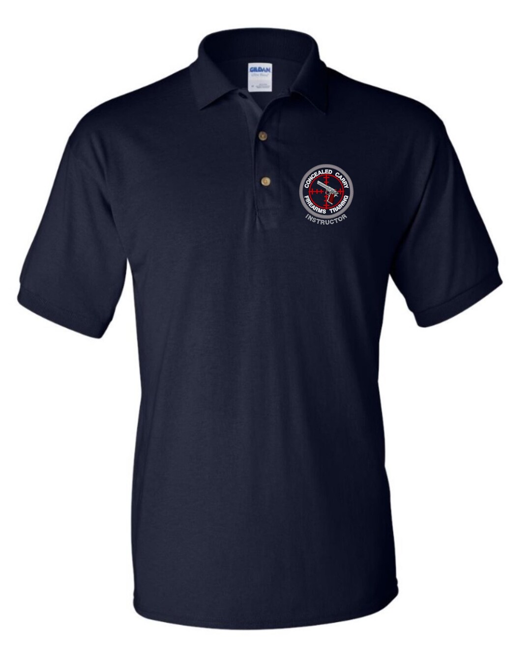 Concealed Carry Firearms Training Instructor Embroidered Polo Shirt ...
