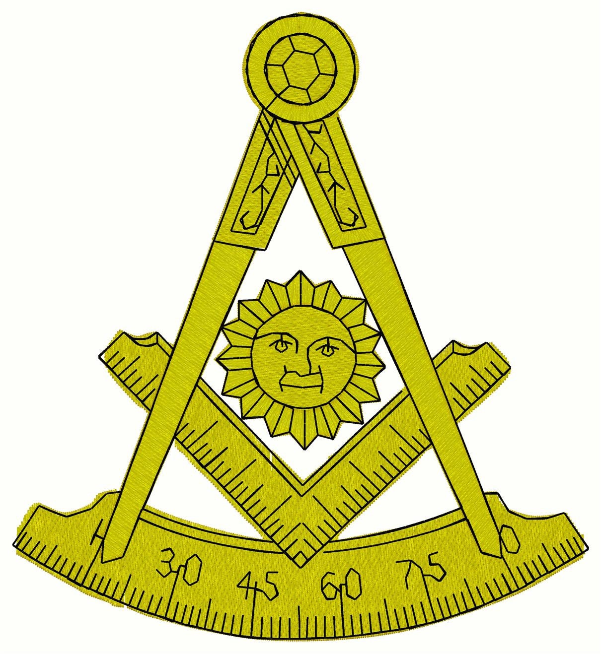 Past Master Mason / Masonic Lodge Square & Compass Embroidered - Etsy