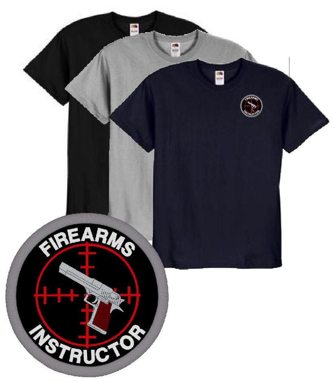 Firearms Instructor Tee Embroidered 592-T - Etsy