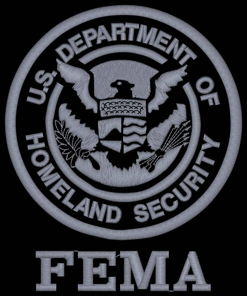 FEMA Homeland Security DHS Tee Embroidered Black / Gray Logo - Etsy