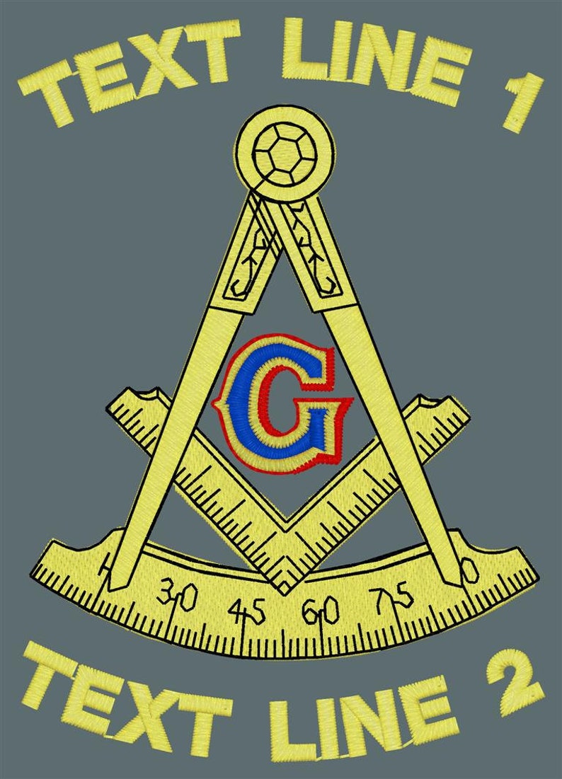 Past Master Mason / Masonic Lodge Square & Compass Embroidered - Etsy
