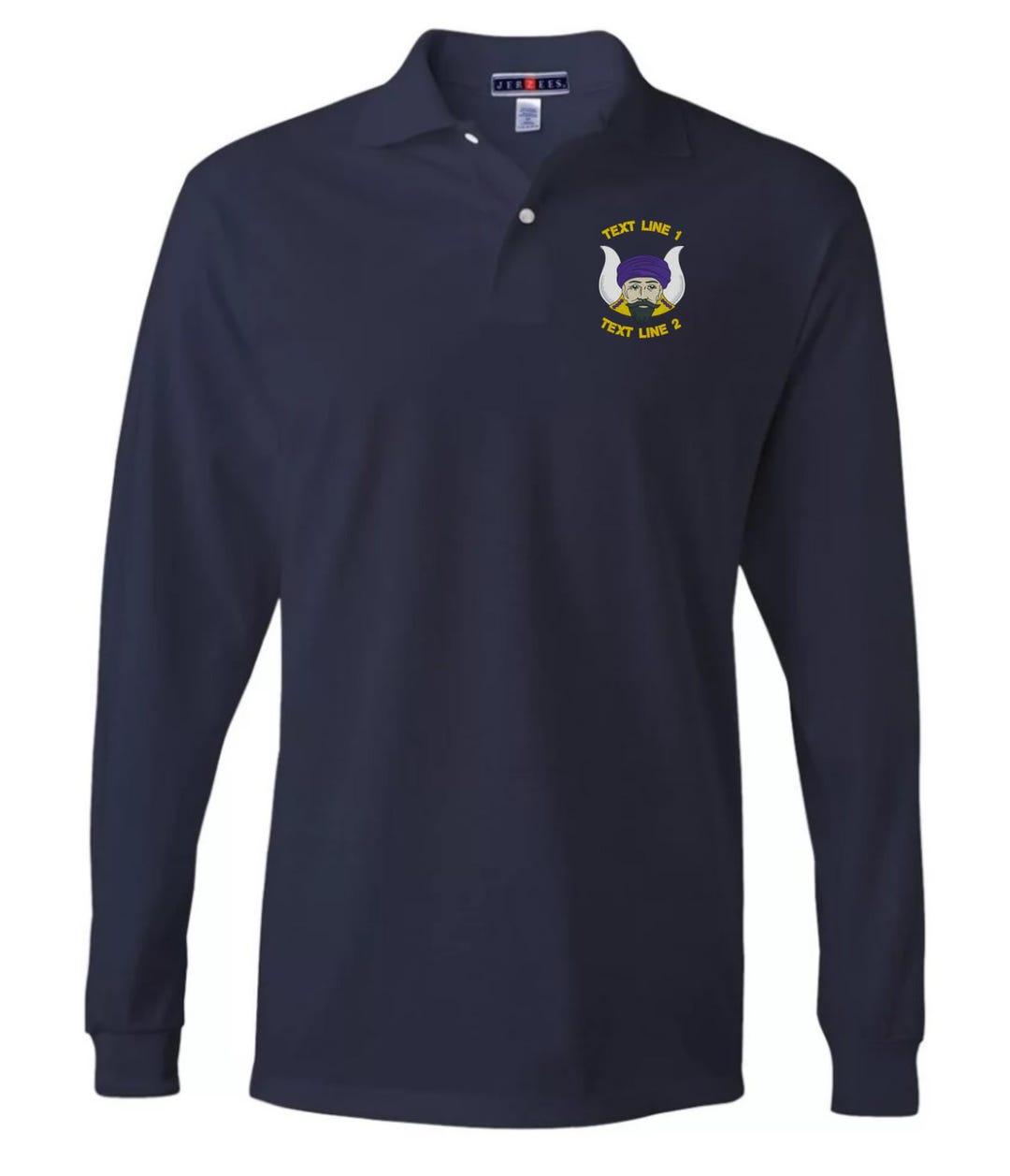 Grotto Masonic Embroidered Long Sleeve Polo Shirt #990 - Etsy