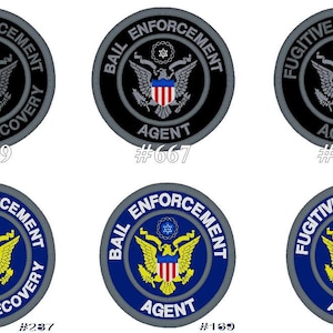 Bail Enforcement Fugitive Recovery Agent Jacket Embroidered - Etsy