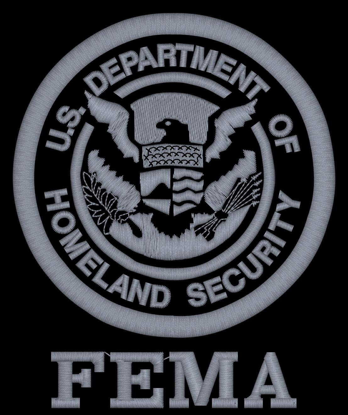 FEMA Full Color or Black & Gray Logo Fleece Full Zip Hoodie - Etsy