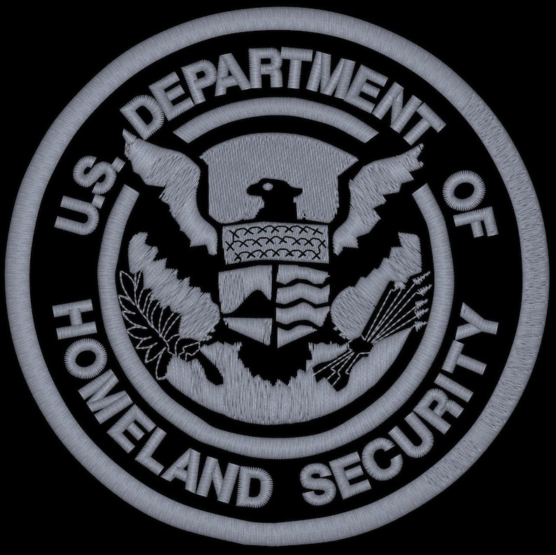 DHS Dept. of Homeland Security Hoodie Black & Gray Logo 252 | Etsy