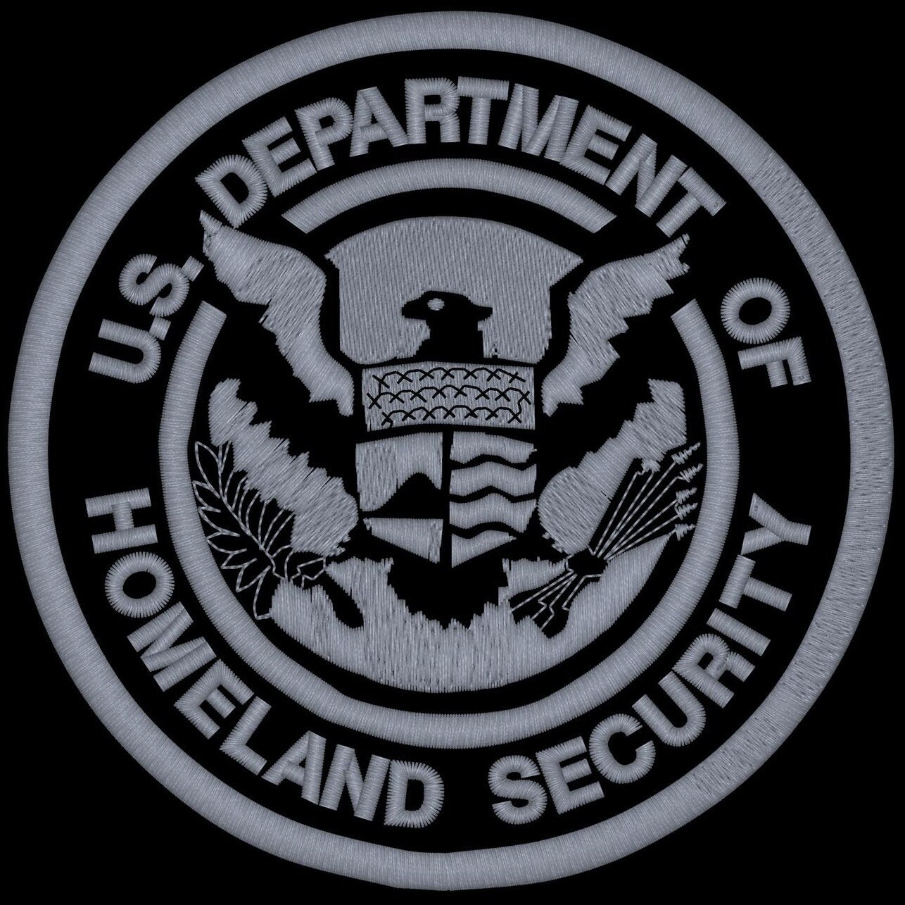 DHS Dept. of Homeland Security Hoodie Black & Gray Logo 252 - Etsy Ireland