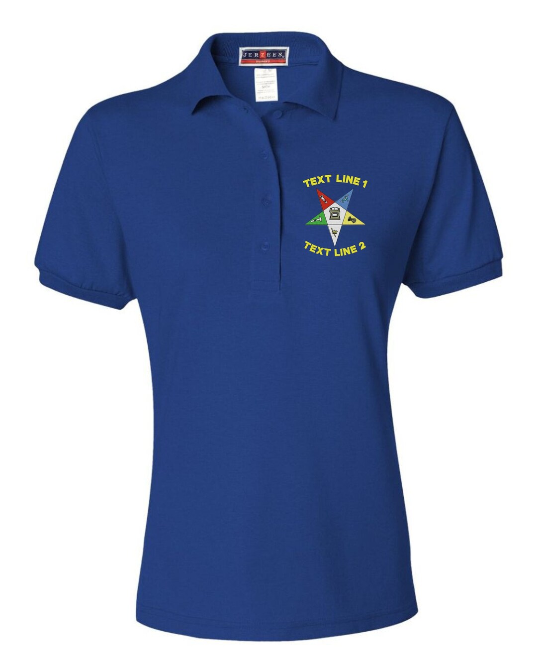 Eastern Star Embroidered OES Ladies Polo Shirt #797-437W - Etsy