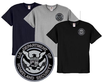 Homeland Security DHS Tee Embroidered | Etsy