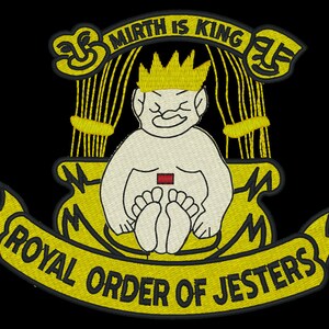 ROJ MIRTH Royal Order of Jesters Embroidered Polo Shirt #910 - Etsy
