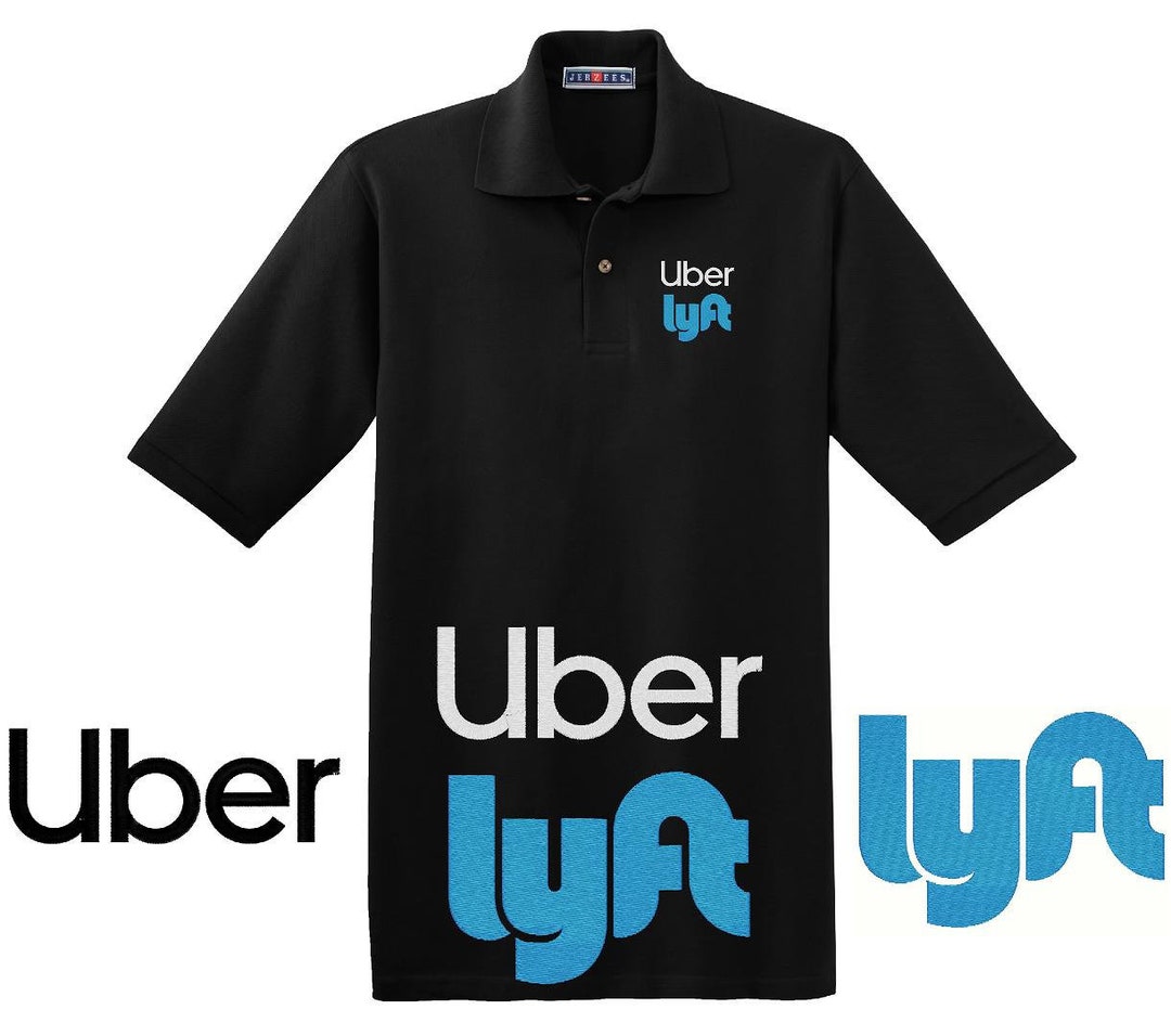UBER LYFT Polo Embroidered Size M 5X 437-759-60-61 - Etsy