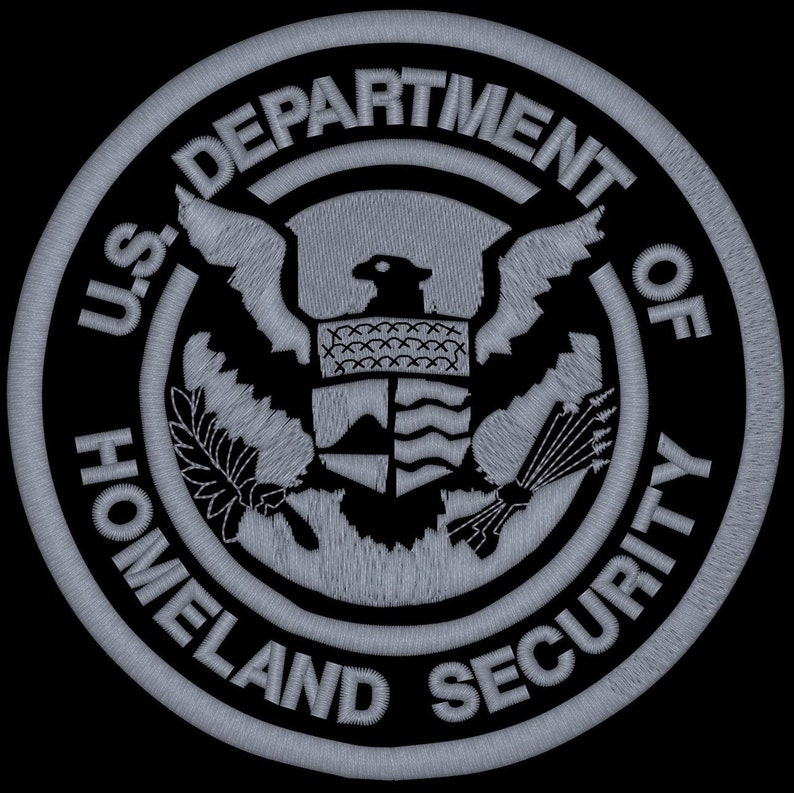 Homeland Security DHS Black/gray Logo Tee S/S Embroidered 252 - Etsy