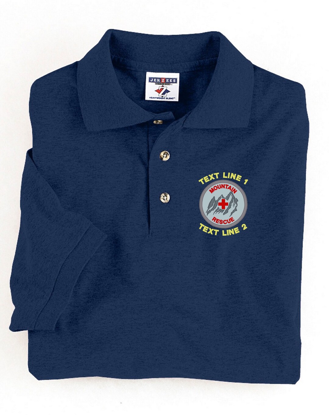 Mountain Rescue Firefighter EMS Embroidered Polo Shirt #420 - Etsy