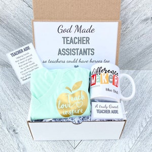 Teacher Aide Gift Box Set - Personalized Teacher Assistant Gift ...