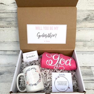 Godmother Box Personalized Godmother Gift Will You Be My Godmother Box ...