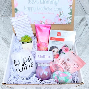 Mom Spa Gift Set - Pamper Yourself Spa Gift Box - Mother’s Day Gift ...