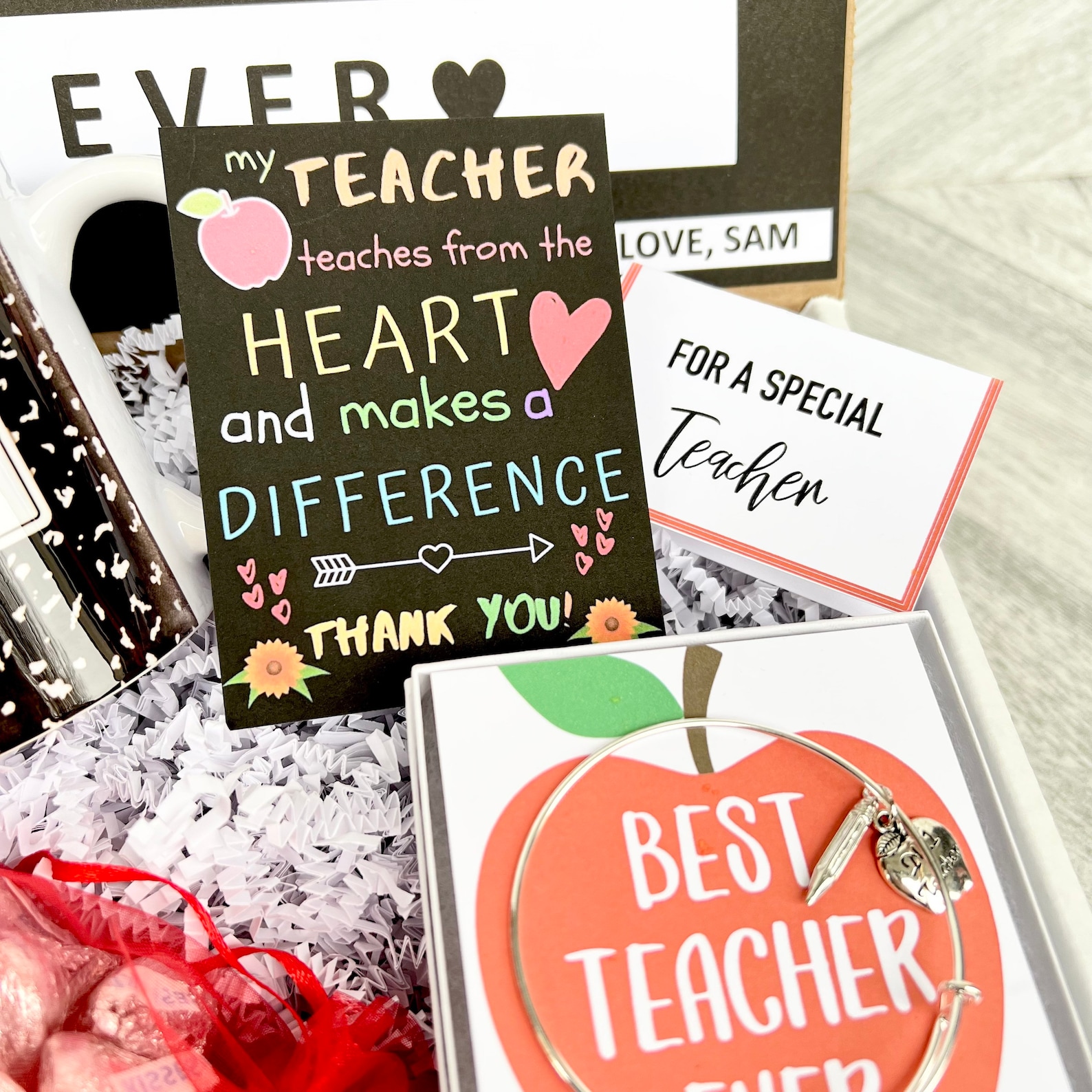 Teacher Gift Box Set - Personalized Teacher Gift - Teacher Gift Set ...