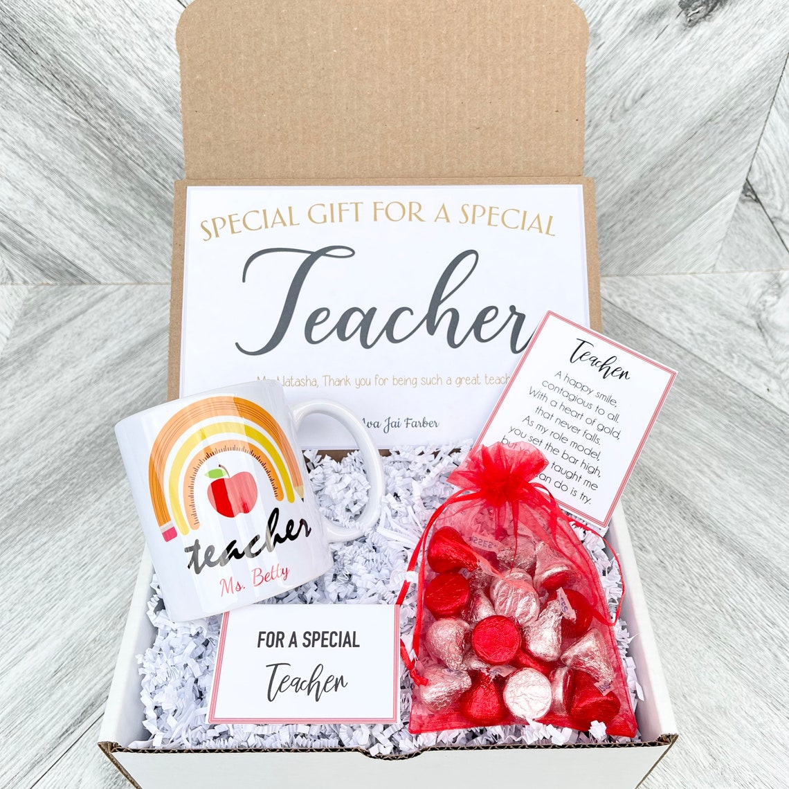 Teacher Gift Box Personalized Teacher Gift Teacher Gift - Etsy