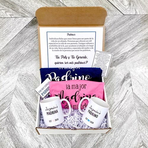 Padrinos Box Personalized Padrino and Madrina Gift Will - Etsy