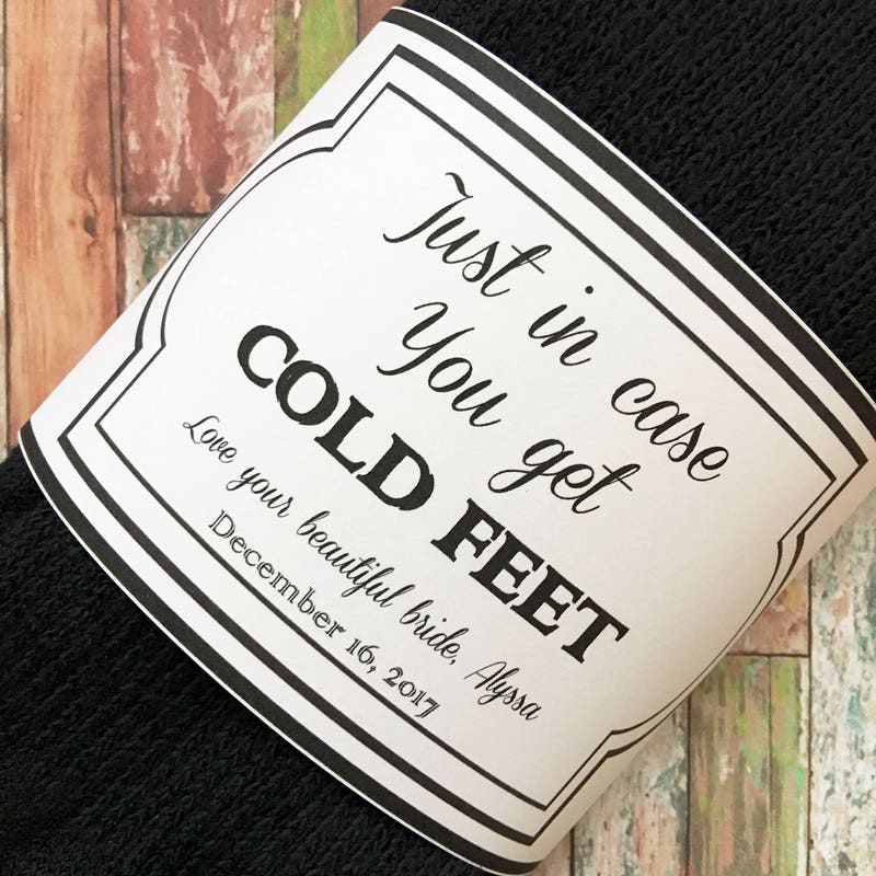 Cold Feet Wedding Socks - Etsy