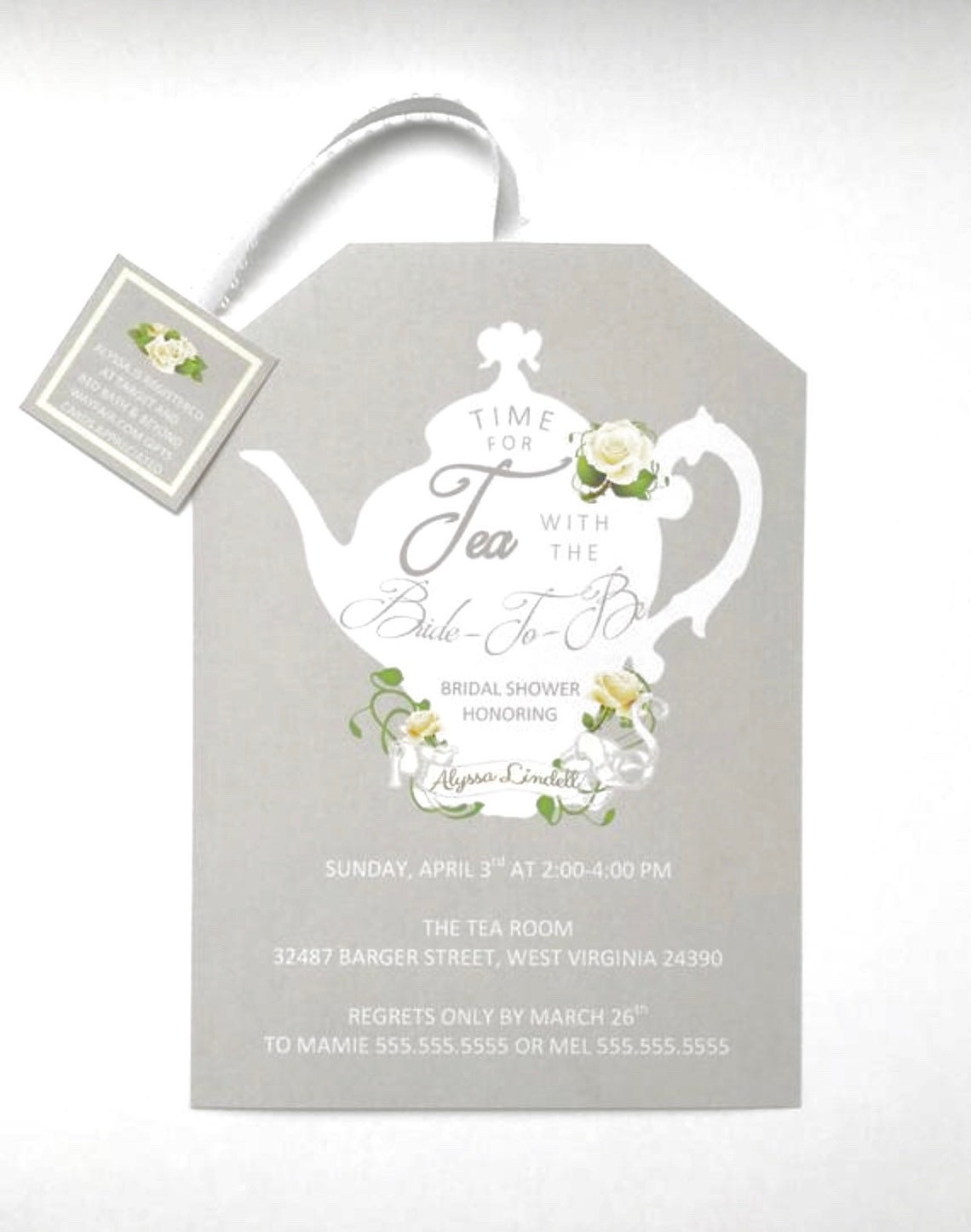 Tea Party Shower Invitations Tea Pot Style | Etsy