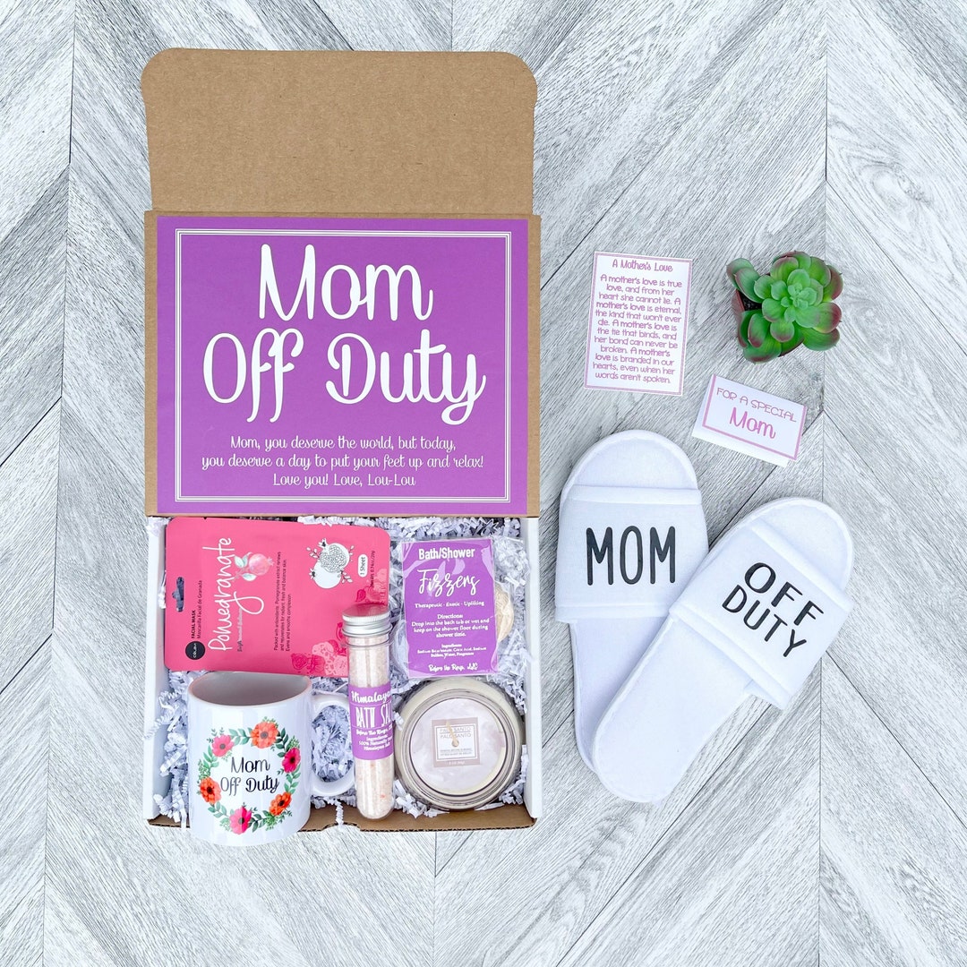 Mom Spa Gift Set - Mothers Day Gift - Mom off Duty Spa Gift Box - Moms ...