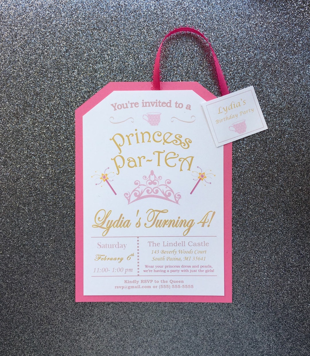 Little Girl's Pink Princess Tea Party - Etsy