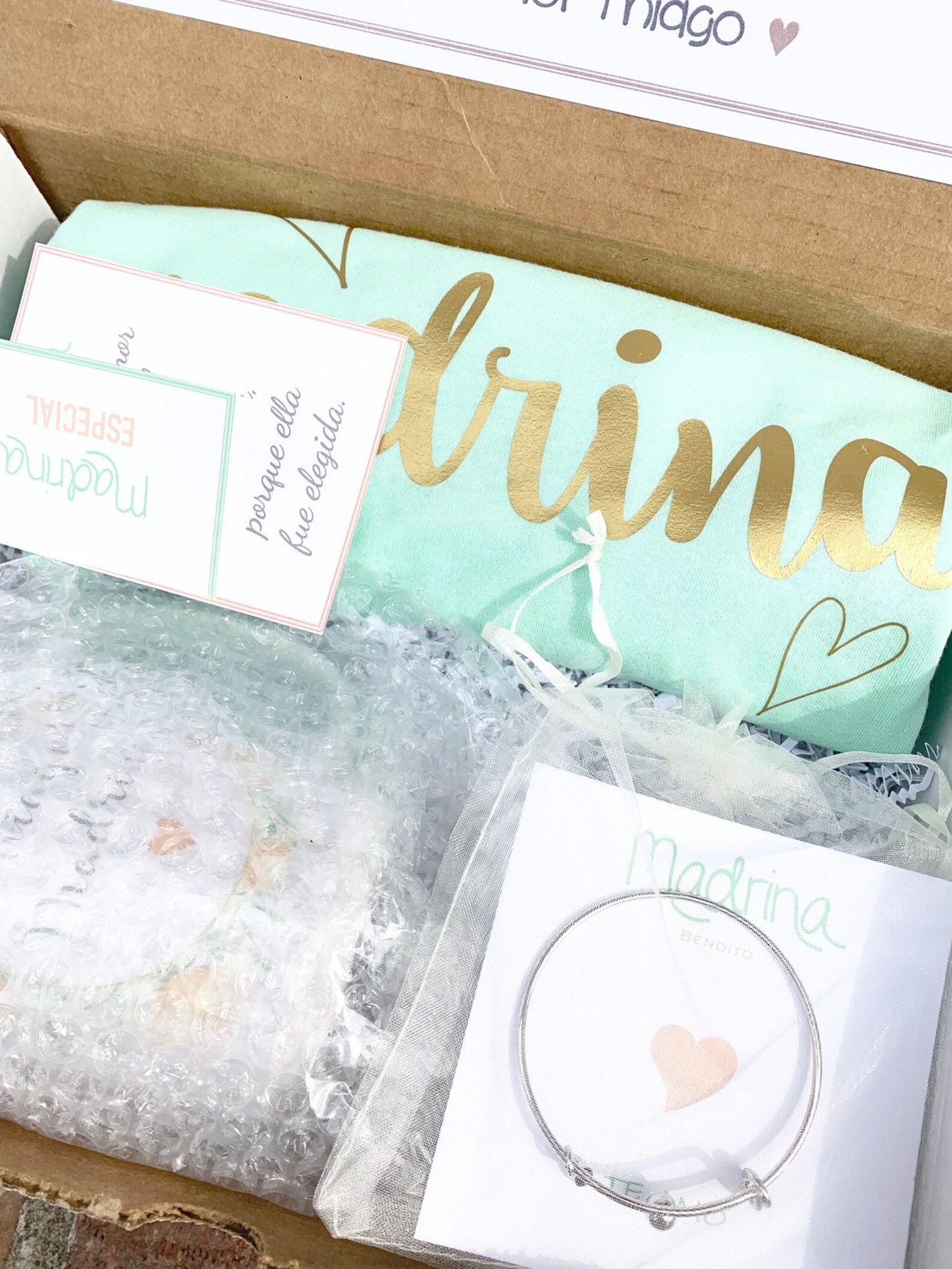 Madrina Box Personalized Madrina Gift Will You Be My | Etsy