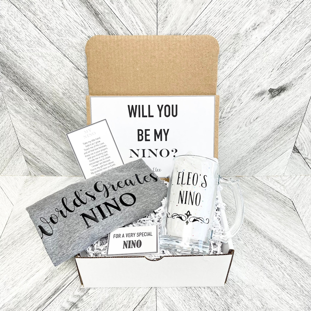 Personalized Nino Gift Box: Beer Mug & T-shirt Proposal - Etsy
