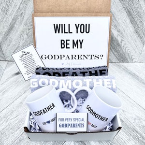 Godparents Box - Personalized Godparents Gift - Will You Be My ...