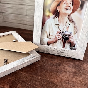 Happy Retirement Engraved Frame - Laser Engraved Personalized ...