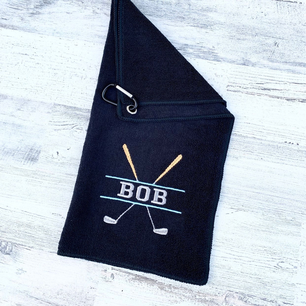 Golf Towel Personalized Embroidered Golf Towel Name Embroidered