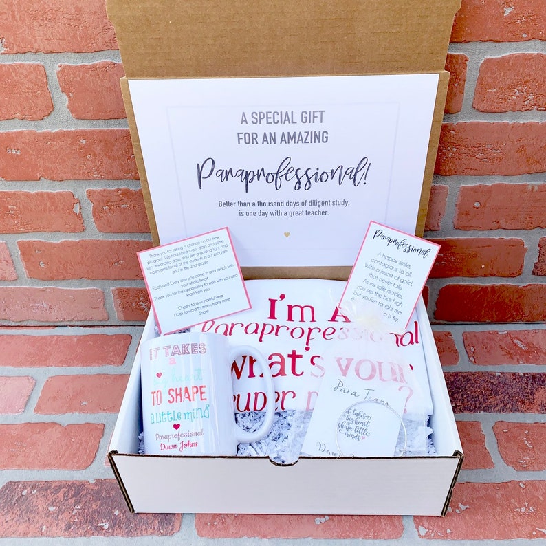 Paraprofessional Gift Box Personalized Teacher Gift - Etsy