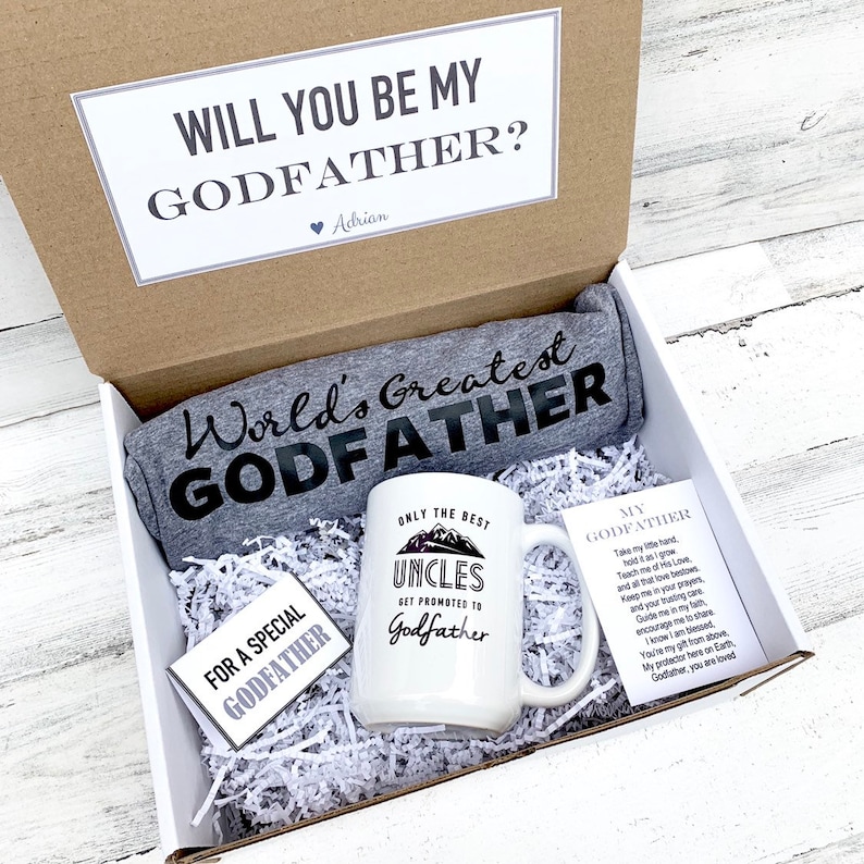 Godfather Box Personalized Godfather Gift Will You Be My - Etsy
