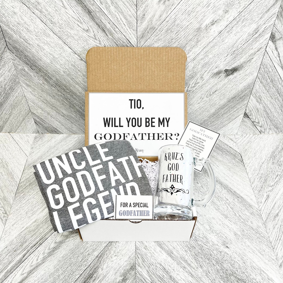 Personalized Godfather Proposal Box: Uncle Legend Gift Set - Etsy