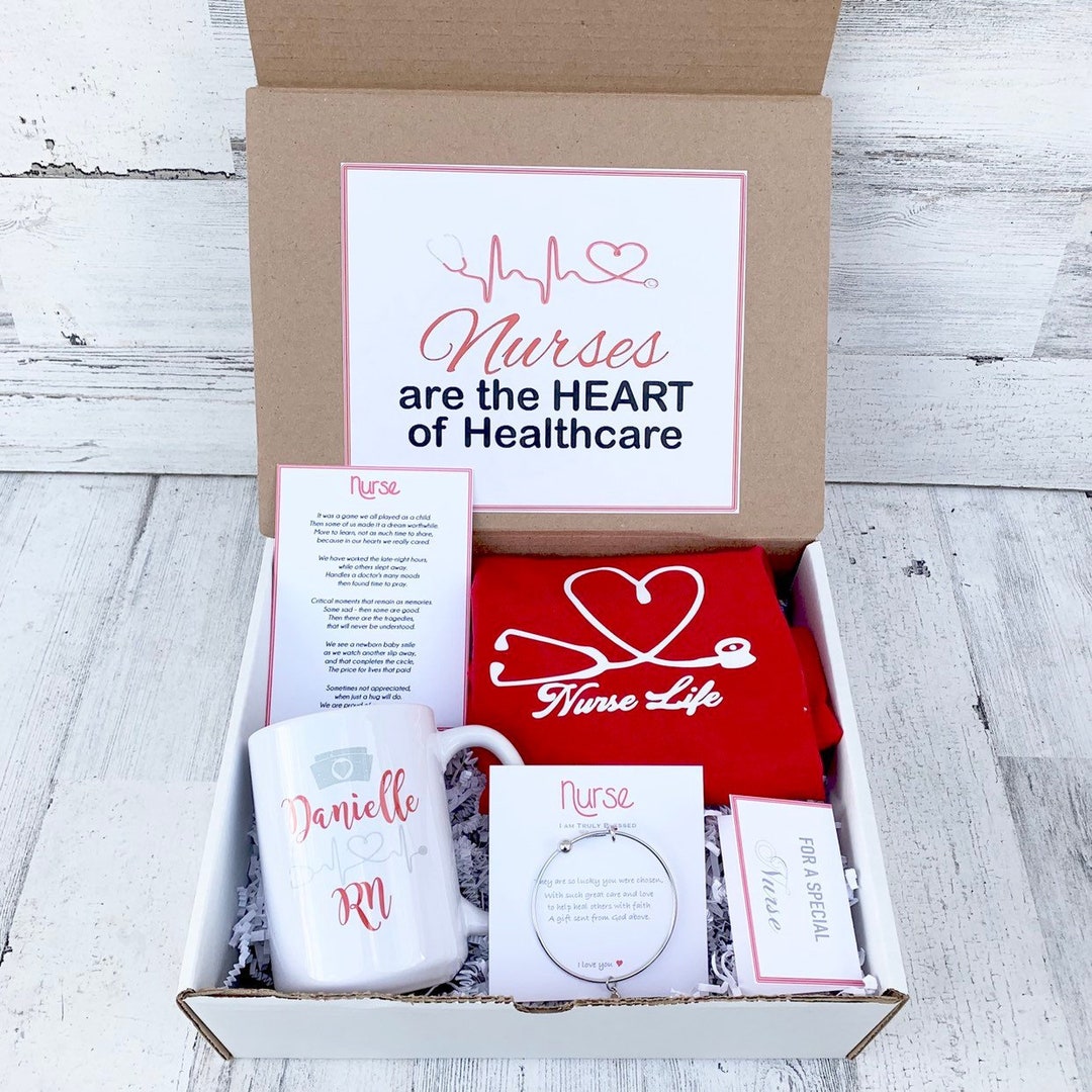 Nurse Gift - Nurse Gift Set - Gift Box for Nurses With Shirt, Bracelet ...